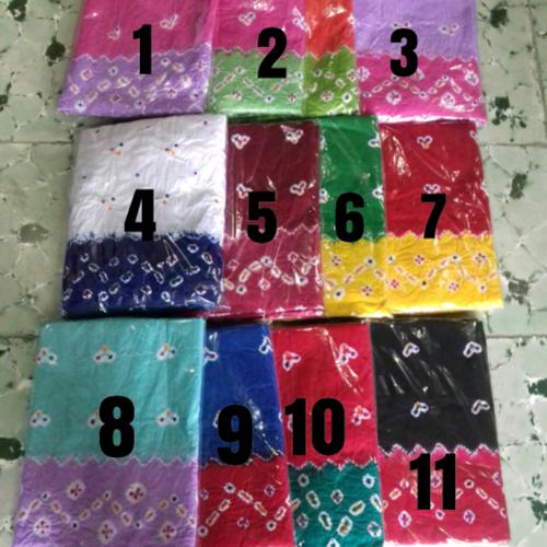 Jual Kain Jumputan/ Kain Jumputan 2 warna/Kain Bahan/Batik Jumputan ...