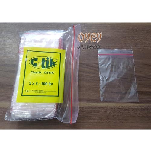 Jual Plastik Klip/ plastik Cetik ukuran 5x8 cm - 04 (tebal) - Kota ...