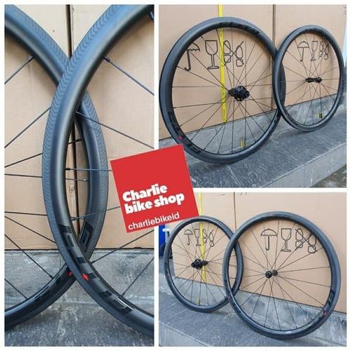 Jual Wheelset Carbon ELITE Rim Brake 38 - 38mm Hub Ceramic - Black ...