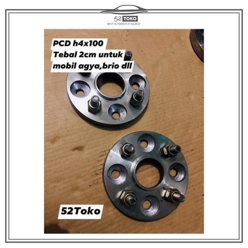 Jual Adaptor velg pcd 4x100 ( TEBAL 2 3CM) Brio,jazz,ford,mazda dll ...