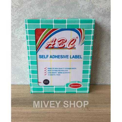 Jual Sticker Label ABC No. 101 - Kota Tangerang - Mivey Shop | Tokopedia