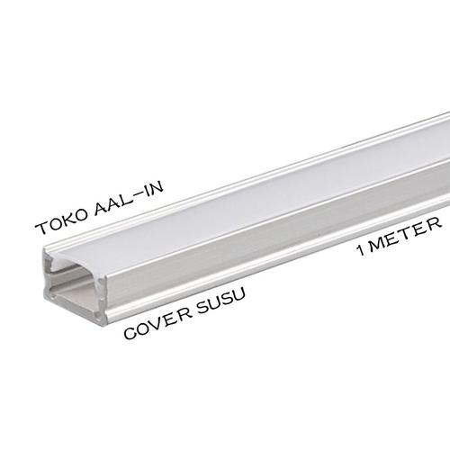 Jual Kap lampu batangan alumunium panjang bentuk rata rumah lampu strip ...