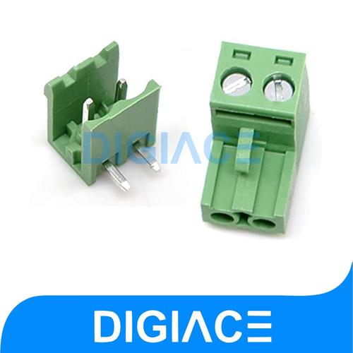 Jual Terminal Block Konektor Plugable 5.08mm 2 pin Screw Hijau - Kota ...