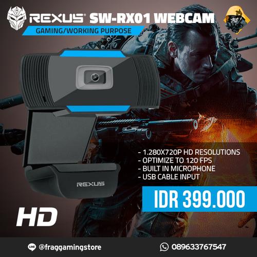 Jual Rexus Gaming / Office Webcam Stream With Mic SW-RX01 - Jakarta ...