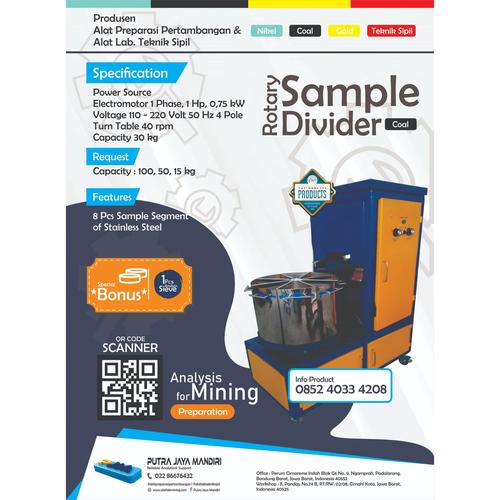 Jual Jual Rotary Sample Divider Alat Preparasi Pertambangan - Kab ...