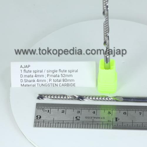 Jual MATA ROUTER CNC PANJANG SINGLE FLUTE 1F 4mm * 80 akrilik kayu ...