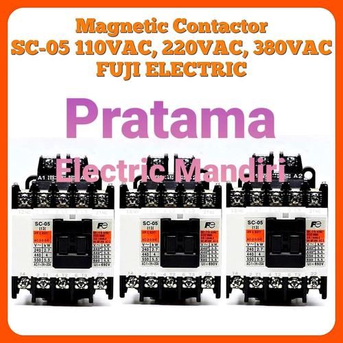 Jual FUJI ELECTRIC Magnetic Contactor Kontaktor SC-05 110VAC 220VAC ...