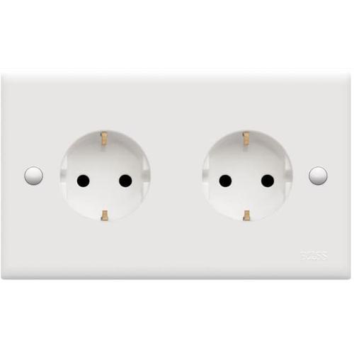 Jual Boss B30 Prime 16A 250V twin gang schuko socket outlet BT426/16S ...