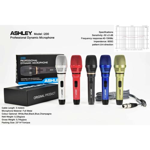 Jual Mic Kabel Ashley i200 Original - Champagne - Jakarta Barat - BILLY ...