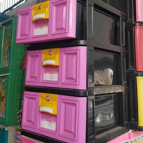 Jual Lemari Plastik Laci Serbaguna susun 3 Stockcase Napolly - Jakarta ...