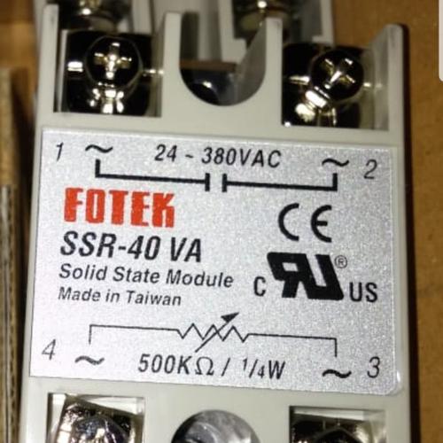 Jual SOLID STATE RELAY FOTEK SSR-40VA / SSR 40VA / SSR 40 VA ORIGIN TAIWAN - Jakarta Barat - All ...