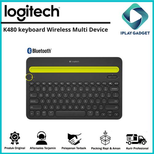 Jual Logitech K480 Keyboard Wireless Multi Device Black - Garansi 1 ...