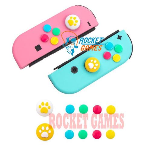 Jual Nintendo Switch D-Pad Button Cap Set Thumb Grip Joycon CAT PAW ...