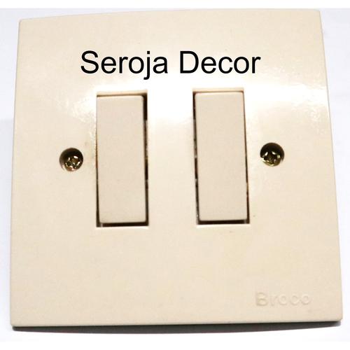 Jual Saklar Seri Ganda 2 Gang Tanam Broco 6612 - Kota Medan - SEROJA ...