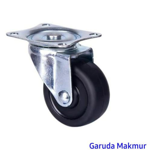 Jual roda karet china 2 " plat hidup roda rak roda etalase roda cabinet ...