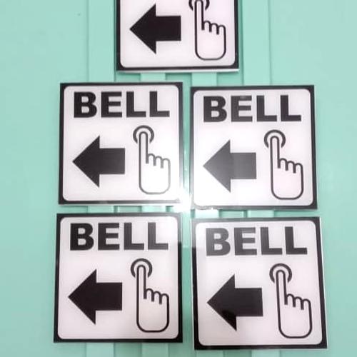 Jual SIGN AKRILIK K3 RAMBU SAFETY BELL UK 10X10CM HARGA PER BUAH ...