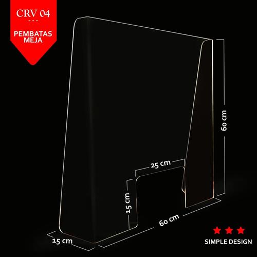 Jual Acrylic Table Divider Knock Down - Pembatas Meja Akrilik - Kota ...