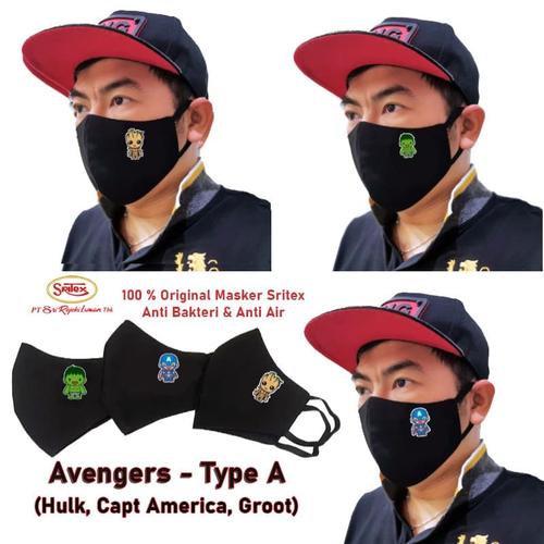 Jual Masker Sritex X SuperHero Avengers Marvel DC Comics - Anti Air ...