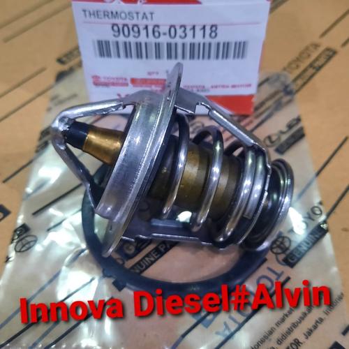 Jual THERMOSTAT TOYOTA KIJANG INNOVA FORTUNER HILUX DIESEL 1KD 2KD OEM ...