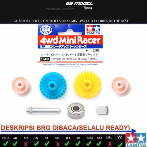 Jual TAMIYA 15432 SUPER SPEED GEAR SET (BEARING 2X6X2.5) - AS TOPI ...
