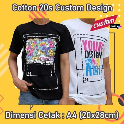 Jual SABLON PRINT CETAK KAOS SATUAN LUSINAN DTG CUSTOM - Dimensi Cetak ...