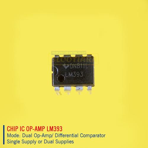 Jual LM393 IC Op-Amp Dual Differential Comparator Analog OpAmp Chip LM ...