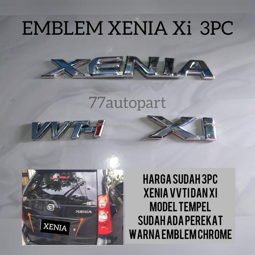 Jual Emblem logo xenia xi 3pc - Jakarta Pusat - 77autopart | Tokopedia