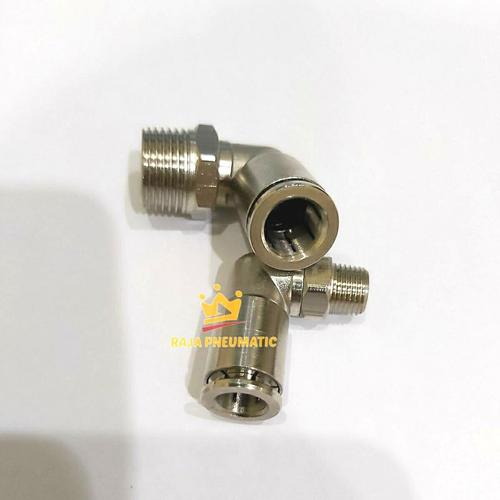 Jual FITTING NEPEL ANGIN ELBOW METAL SELANG 8 MM DRAT 1/4 - Jakarta Barat - RAJA PNEUMATIC ...