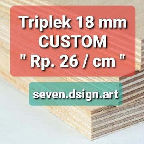 Jual Triplek 18 mm / Potong Custom / Triplek/ jasa cutting / mdf / pvc ...