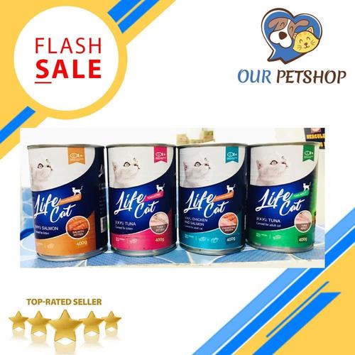 Jual MAKANAN KUCING LIFE CAT WET FOOD 400 GR ALL VARIANT - CAPTAIN TUNA ...