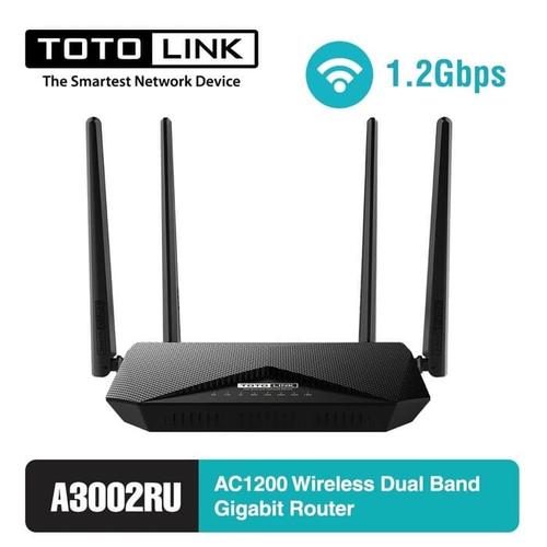 Jual TOTOLINK A3002RU - AC1200 WIRELESS DUAL BAND GIGABIT ROUTER ...