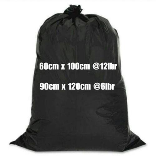 Jual Kantong Plastik Sampah Trash Bag Hitam HD 60 x 100 cm 90 x 120 Jumbo - Ukuran 60x100cm ...