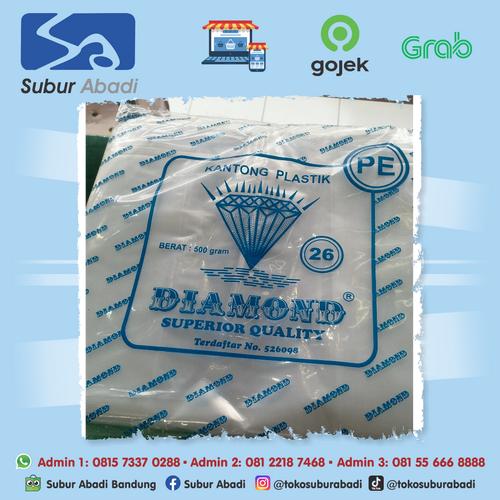 Jual Kantong Plastik Kresek PE Bening Diamond Ukuran 26 - Kota Bandung ...