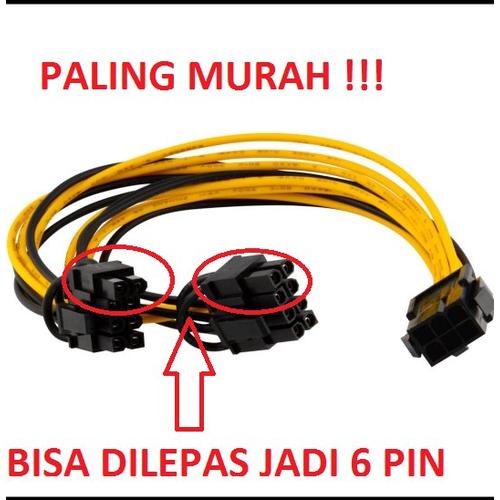Jual Kabel PCIE VGA 6 pin to 8 pin BISA JUGA 6 PIN TO 6 PIN DUAL - Kab. Cirebon - wang leehom ...