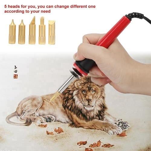 Jual Slap-Up Solder Lukis Pyrography 30W Wood Carving Pirograbador Iron ...