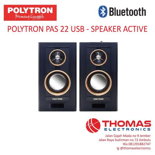 Jual POLYTRON PAS 22 USB - SPEAKER ACTIVE BLUETOOTH (GARANSI RESMI ...