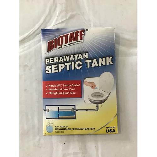 Jual Tablet BIOTAFF Bakteri Konsentrat Septic Tank / Bau Pipa Kuras WC ...
