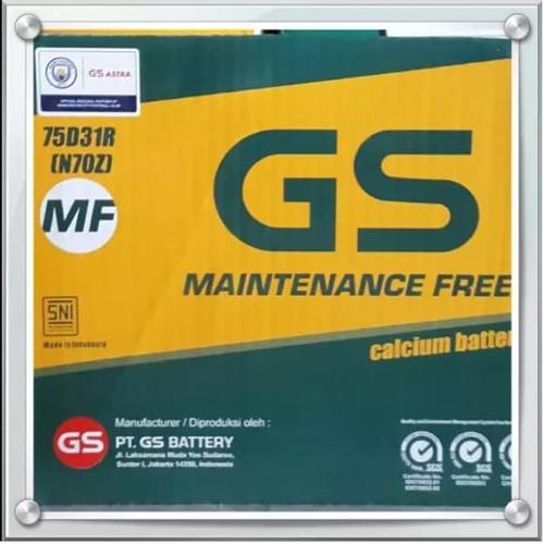 Jual Aki Accu Kering Mobil GS MF Astra N70Z 75D31R 12V-75AH Original ...