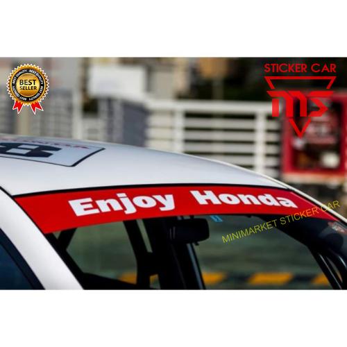 Jual STIKER ENJOY HONDA STICKER MOBIL ENJOY HONDA KACA PLES BLOK ...