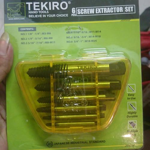 Jual pembuka baut rusak/TEKIRO tap balik /TEKIRO screwdriver extractor ...