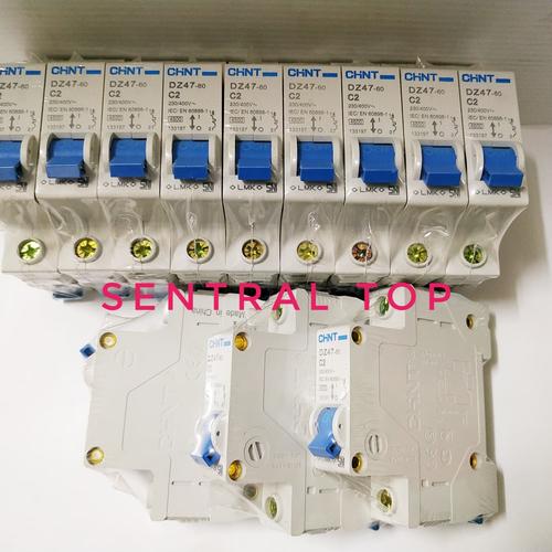 Jual MCB 1P Chint 2A 4A 60A (type DZ47-60/4.5KA) - 2 Ampere - Kota Surabaya - Sentral Top ...