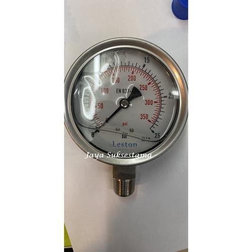 Jual Pressure Gauge 4" inch 16 Bar Model Raket Full Stainless Leston - Jakarta Barat - JAYA ...