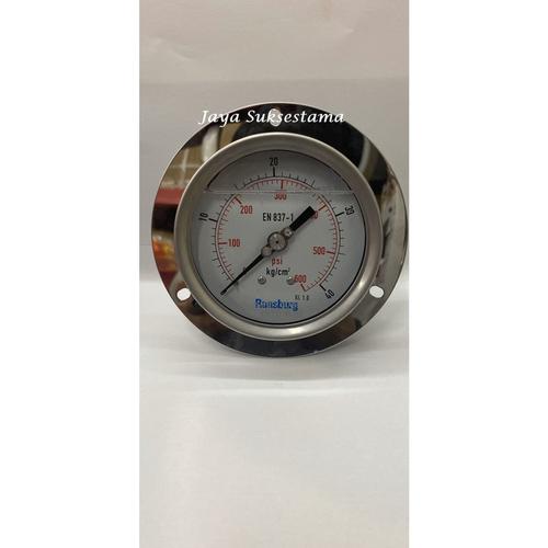Jual Pressure Gauge 350 Bar (Kg/cm2) 4" inch Ransburg / Manometer 350 ...