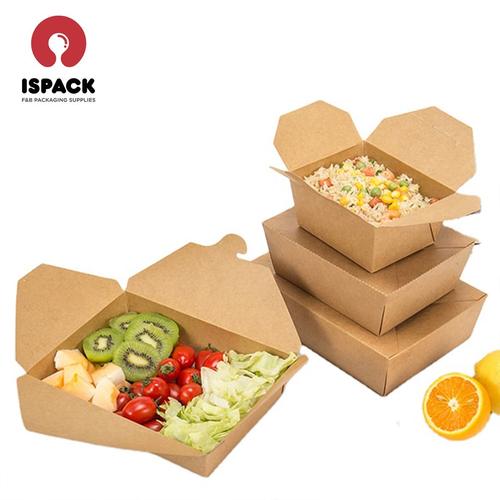 Jual BROWN PAPER FOOD BOX KRAFT LUNCH BOX 45oz - Jakarta Barat - ISPACK ...
