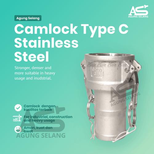 Jual Camlock C 3inch Stainless Steel Tipe C300 Hose Shank Coupler 3 ...