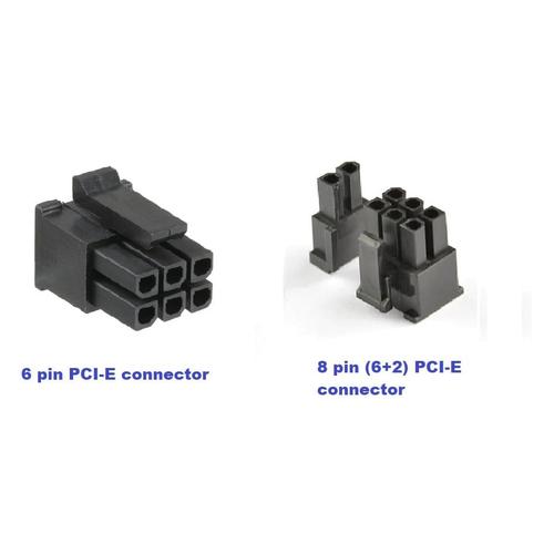 Jual Konektor Male Housing 6 pin 8 pin (6+2) PCIE power - 6+2female ...