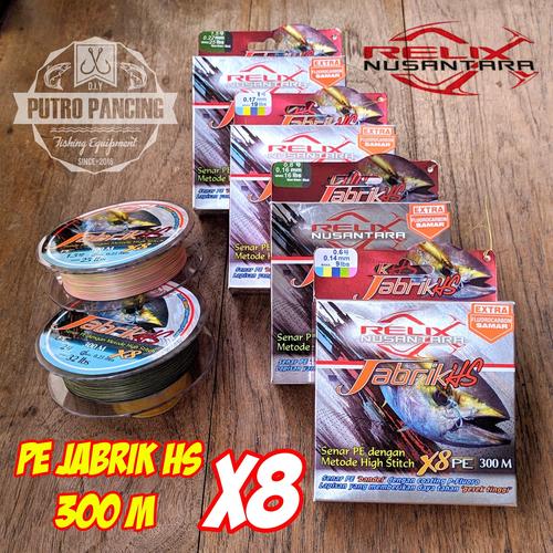 Jual PE Relix Nusantara Jabrik HS PE 0,6 / 0,8 / 1 / 1,5 Panjang 300m ...