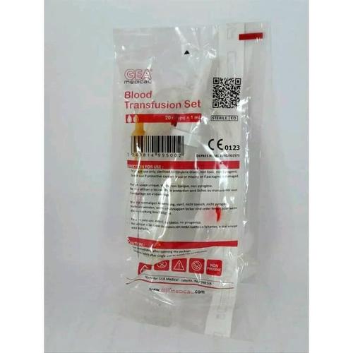 Jual GEA Blood Transfusion Set / Alat Infus Tranfusi Darah 20 drops/ml ...