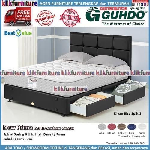 Promo Divan Laci Hs+Sandaran Caserta (160x200 cm) Guhdo Springbed ...