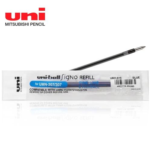 Jual REFILL Uni-ball Signo 307 Gel Pen - 0.7 mm Kode : UMR-87E - Biru ...